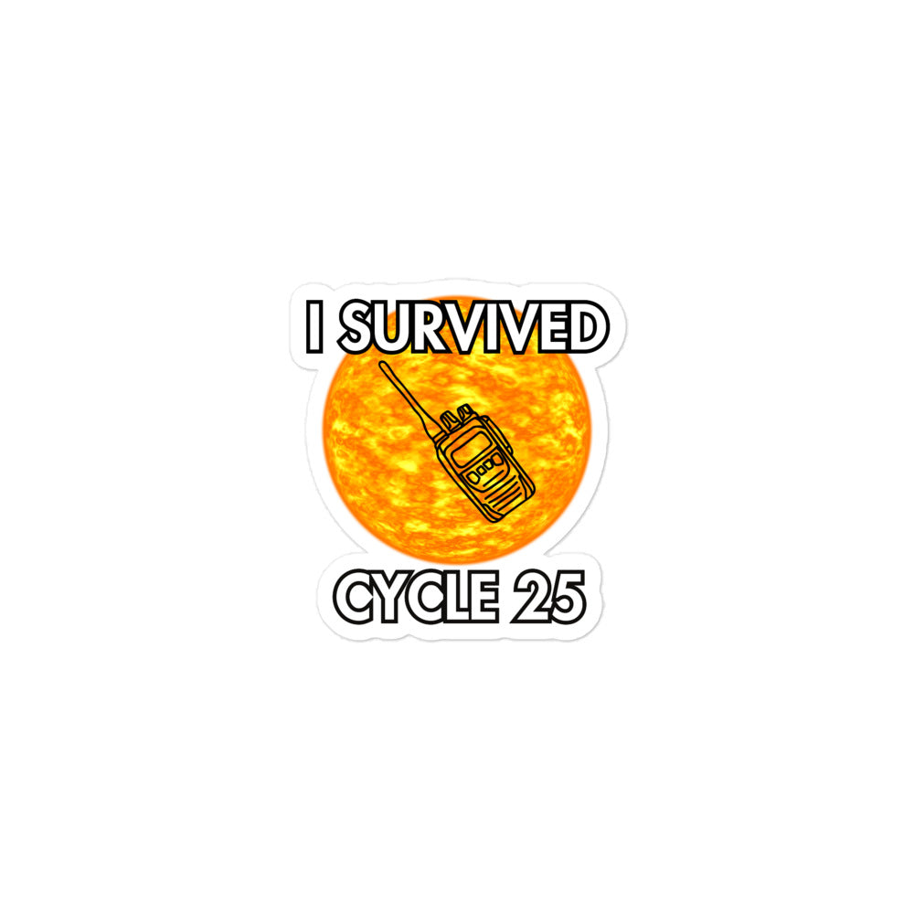 Solar Cycle 25 Sticker - Ham Radio Propagation Decal – Ham Radio DX Shop